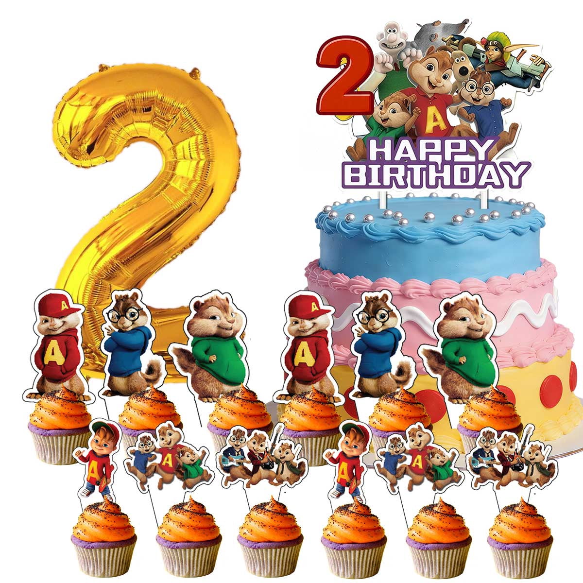 Alvin And The Chipmunks 2nd Party Supplies Decoration Cake Topper ...