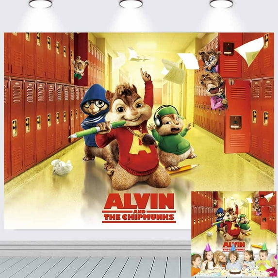 Alvin And The Chipmunks Backdrop Banner Party Supplies Poster Movie Theme Background for ...