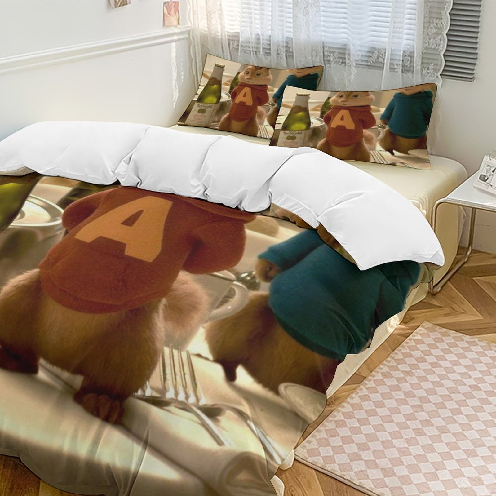 Alvin And The Chipmunks Bed 3 Piece Thickened Breathable Soft Duvet ...