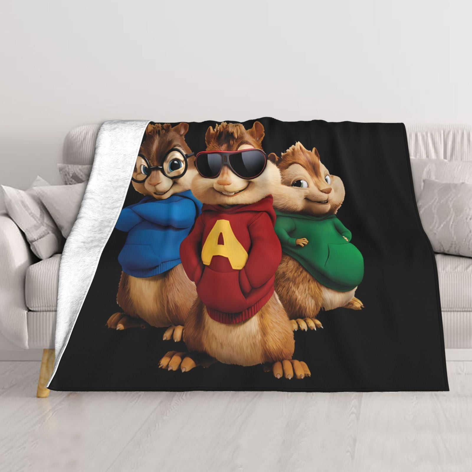 Alvin And The Chipmunks Blanket for Bed, Warm Soft Blanket Plush Cozy ...