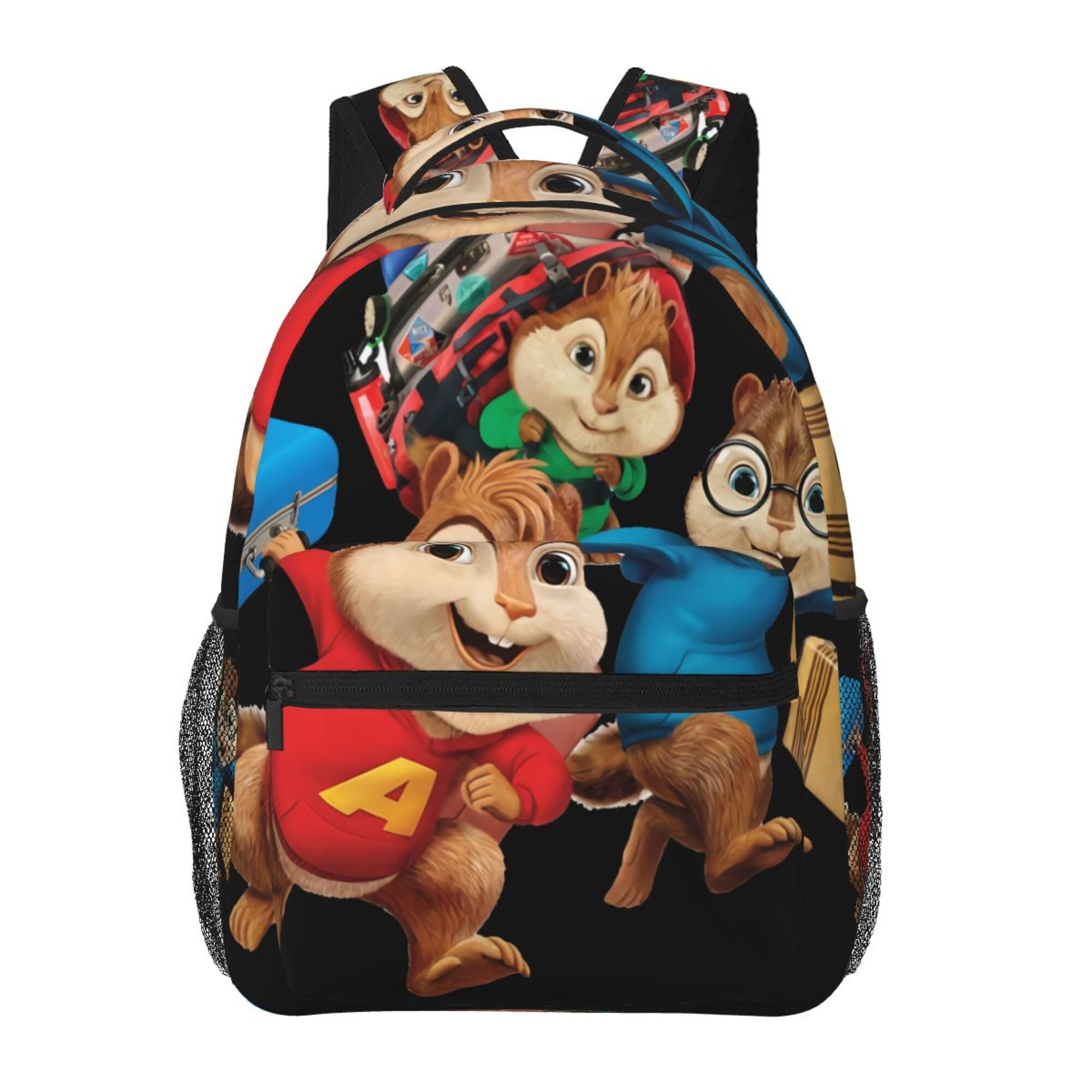 Alvin And The Chipmunks Backpack Cartoon Backpack with Front Pocket ...