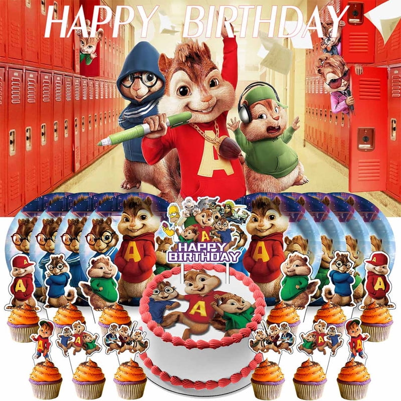 Alvin And The Chipmunks Decor Plates Party Supplies Decorations ...