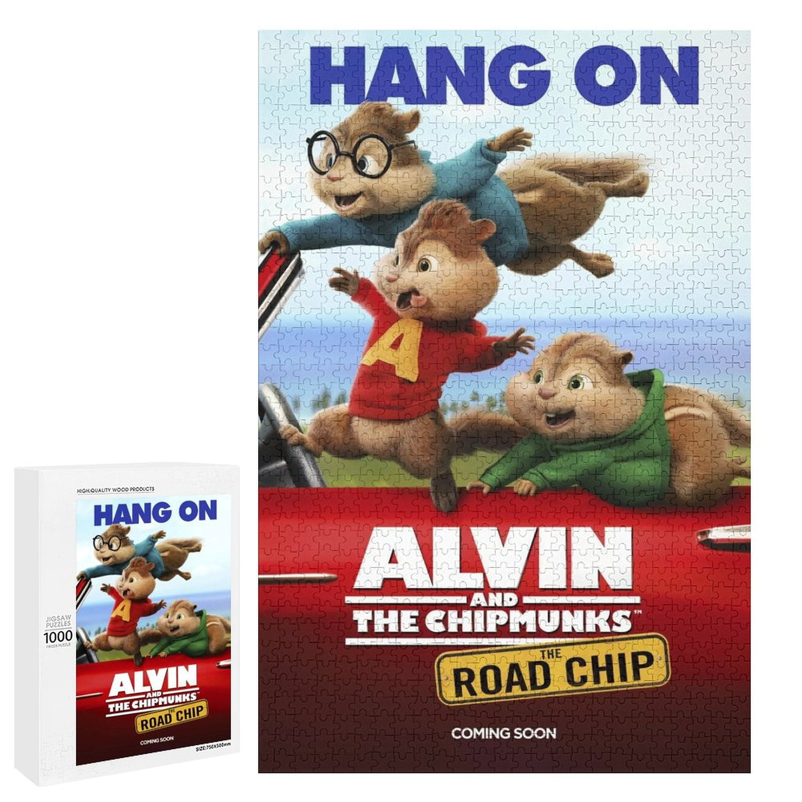 Alvin And The Chipmunks Jigsaw Puzzle 1000 PCS Puzzles Art for Adults ...