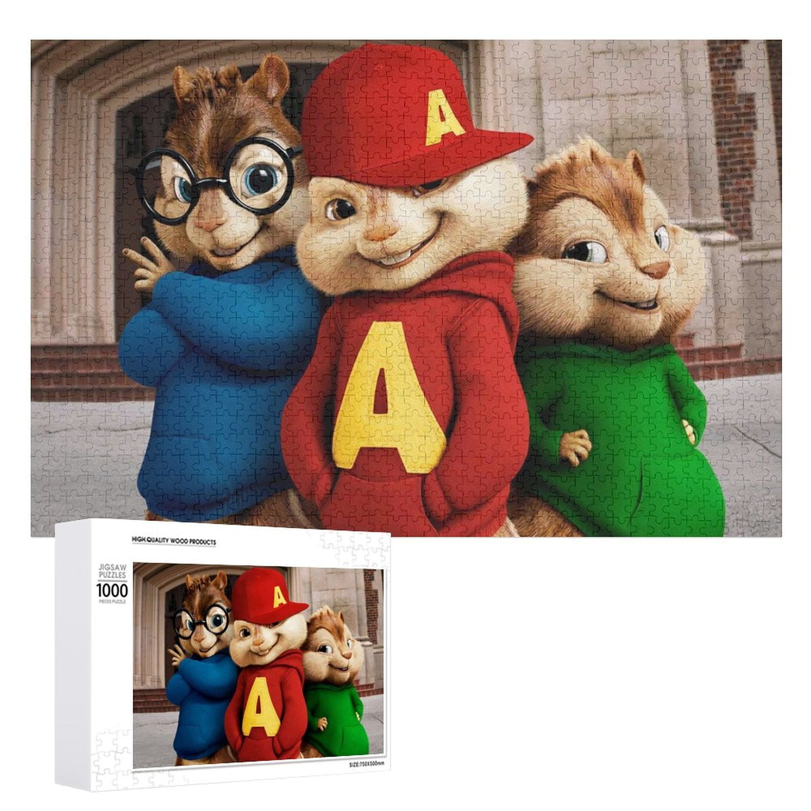 Alvin And The Chipmunks Jigsaw Puzzle 1000 PCS Puzzles Art for Adults ...