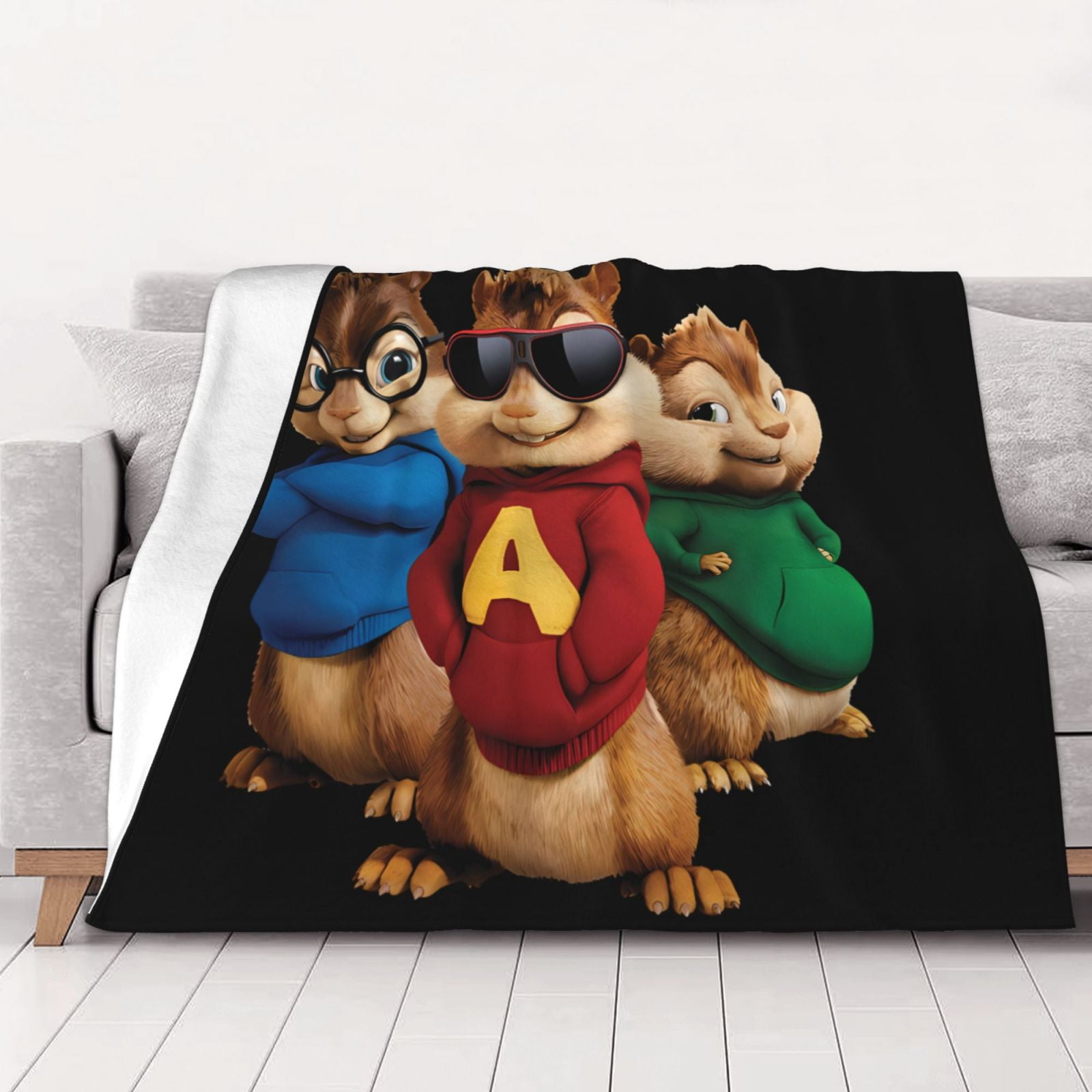 Alvin And The Chipmunks Flannel Throw Blanket 50 x 60 Inches, Winter ...