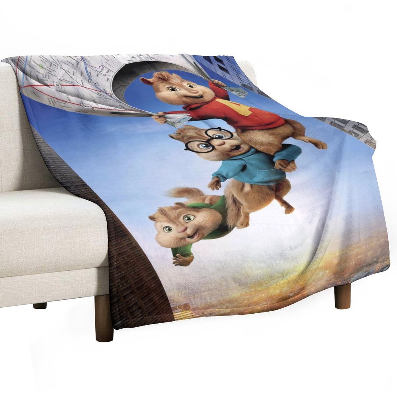 Alvin And The Chipmunks Throws Blanket Multi-size Super Soft Vertical ...