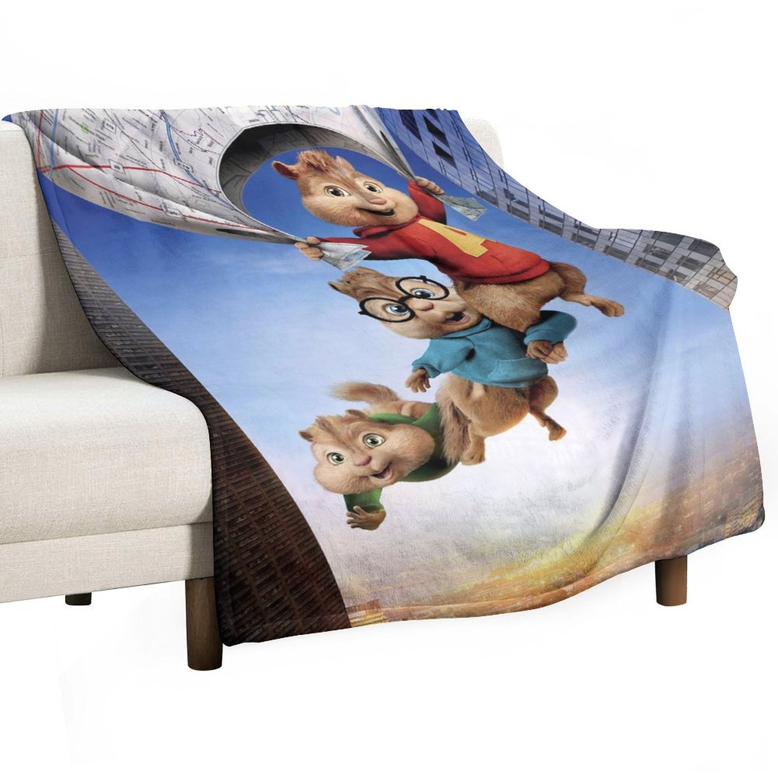 Alvin And The Chipmunks Throws Blanket Multi-size Super Soft Vertical ...