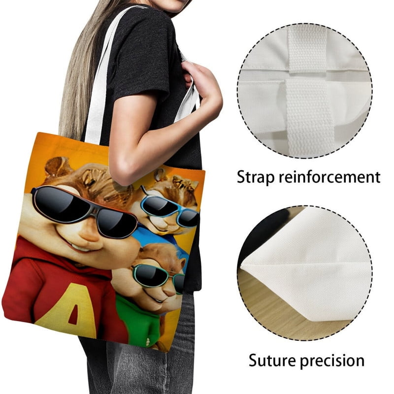 Alvin And The Chipmunks canvas Tote Bag for Women Aesthetic Cute Cat ...