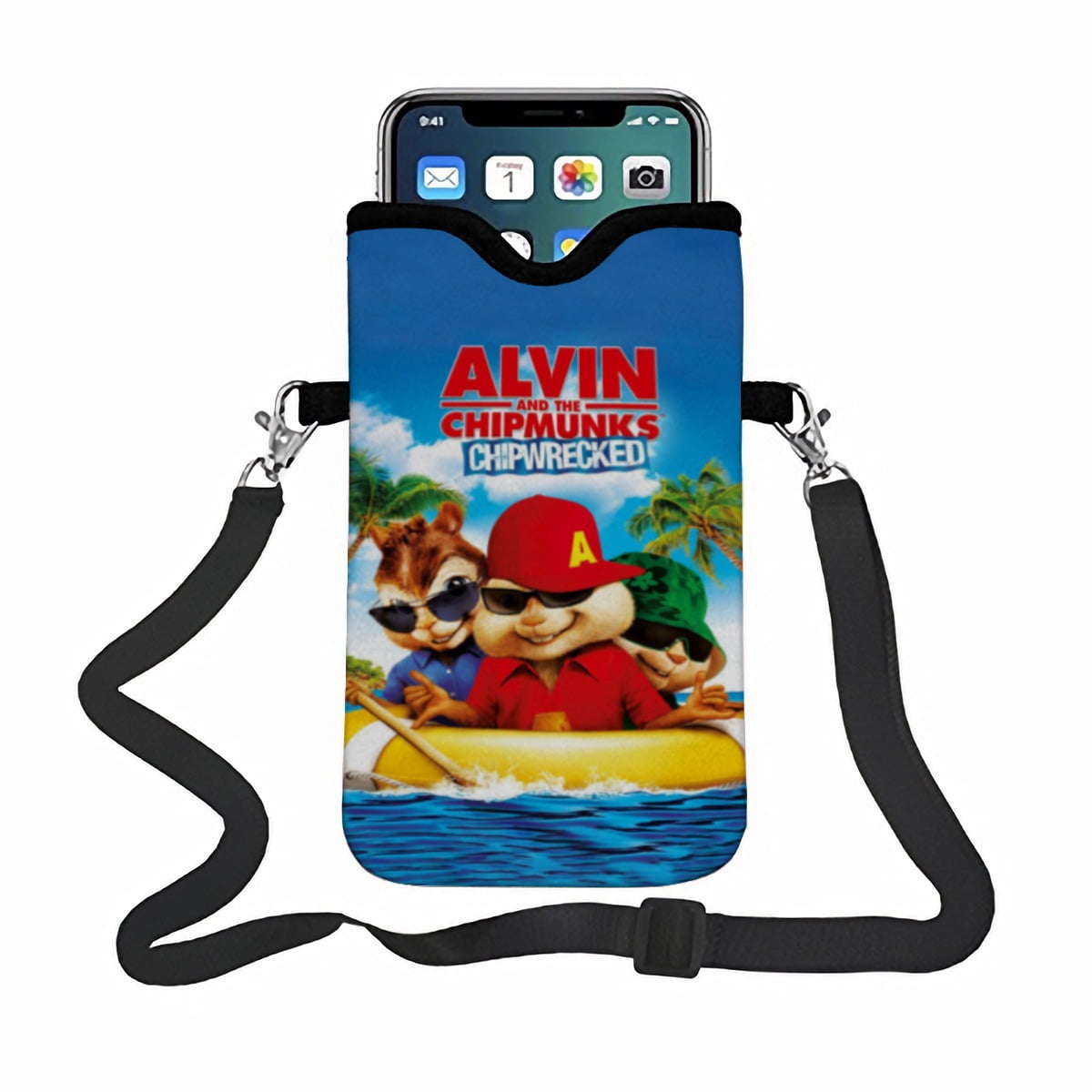 Alvin And The Chipmunks phone bag, paired with an adjustable strap ...