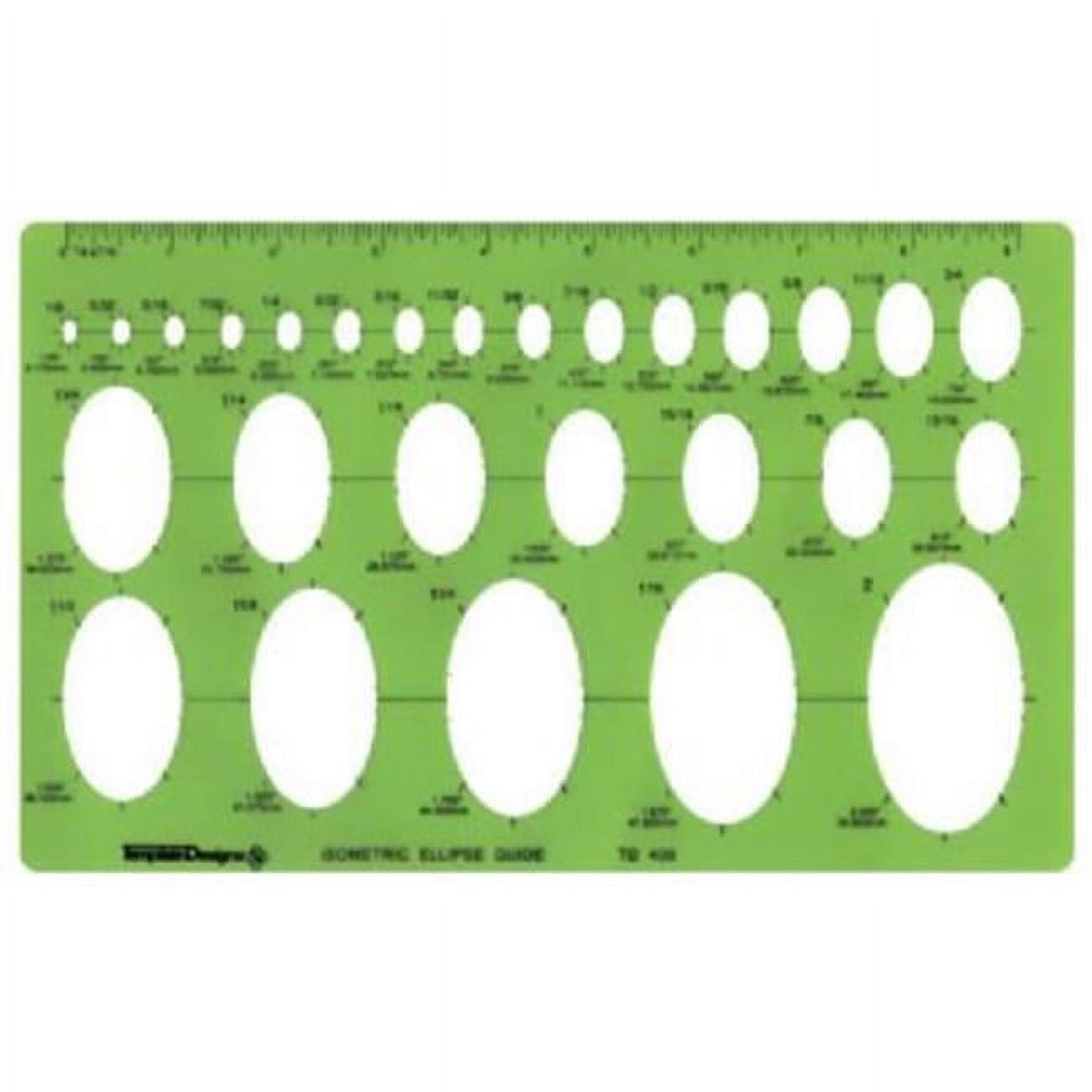 Alvin Isometric Ellipse Guide Template - Walmart.com