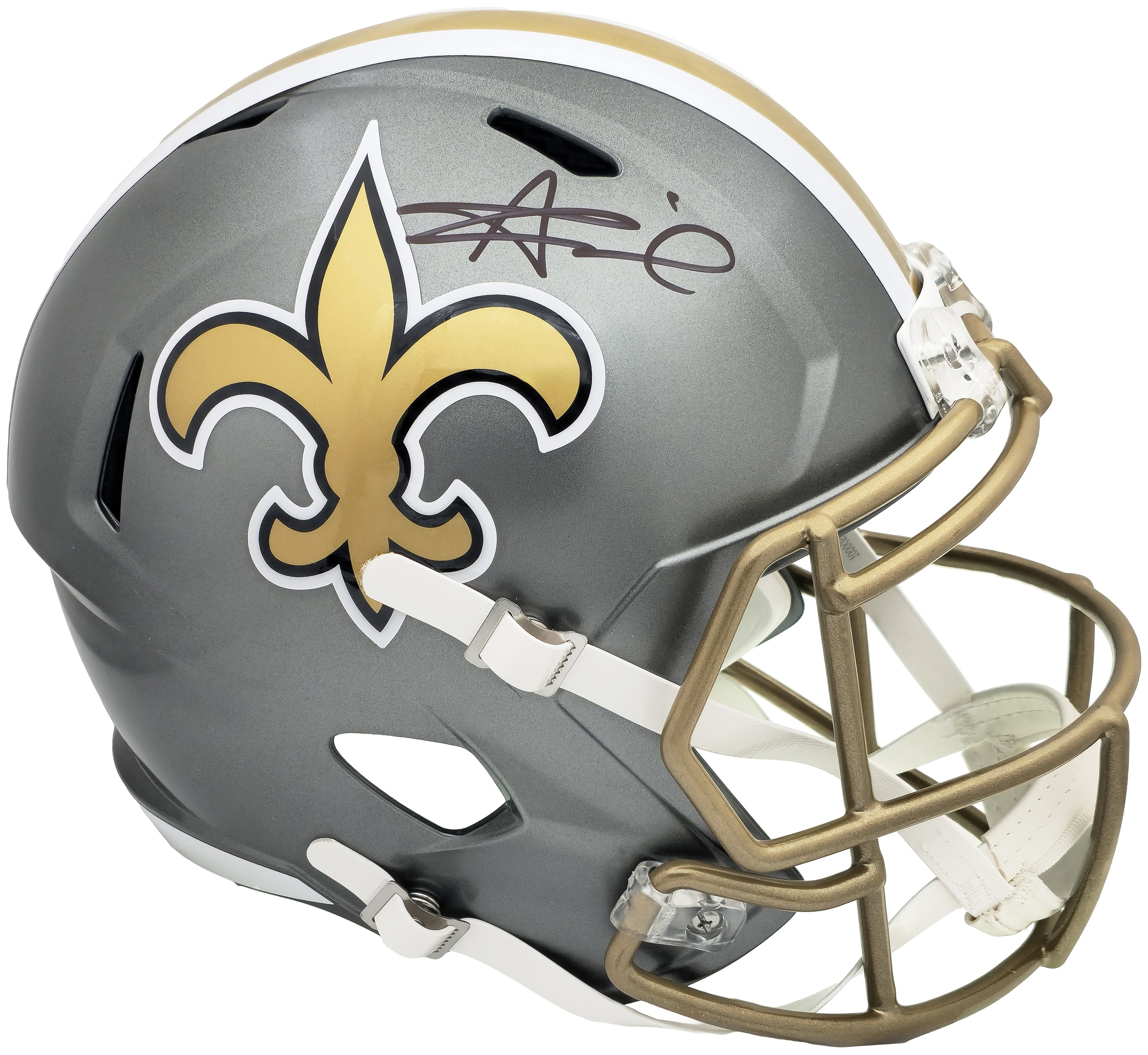 Alvin Kamara Autographed New Orleans Saints Flash Gray Full Size Speed ...