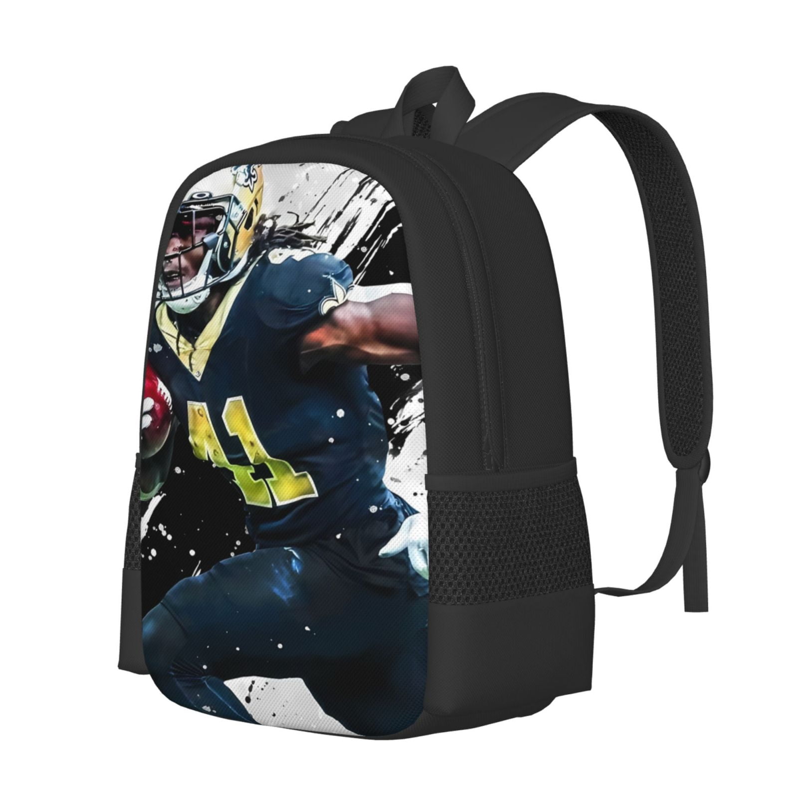Alvin Kamara Large Capacity Backpack Football Team Pattern Fan Computer ...
