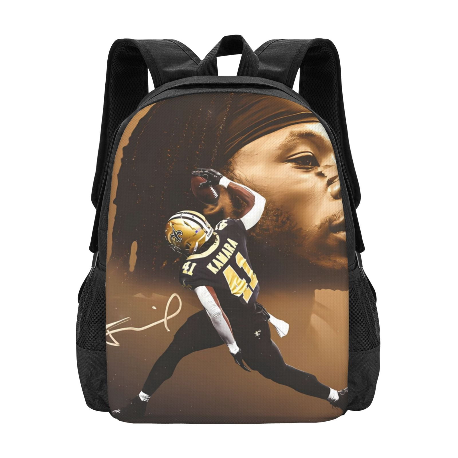 Alvin Kamara Player Large Capacity Backpack American Football Custom ...