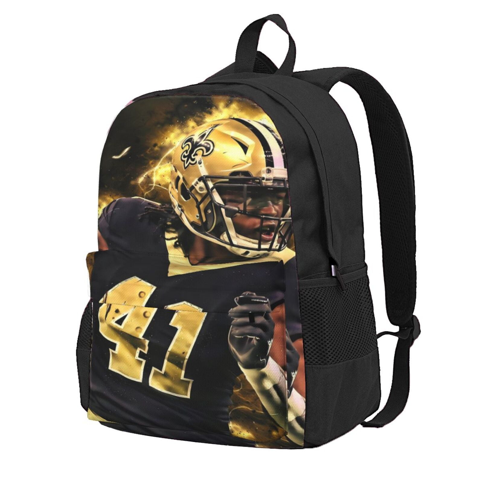 Alvin Kamara Youth Large Capacity Casual Backpack Football Team Pattern ...