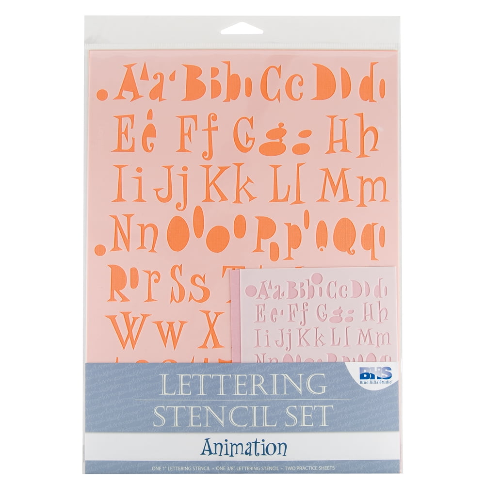 Alvin Lettering Stencil Set Animation - Walmart.com