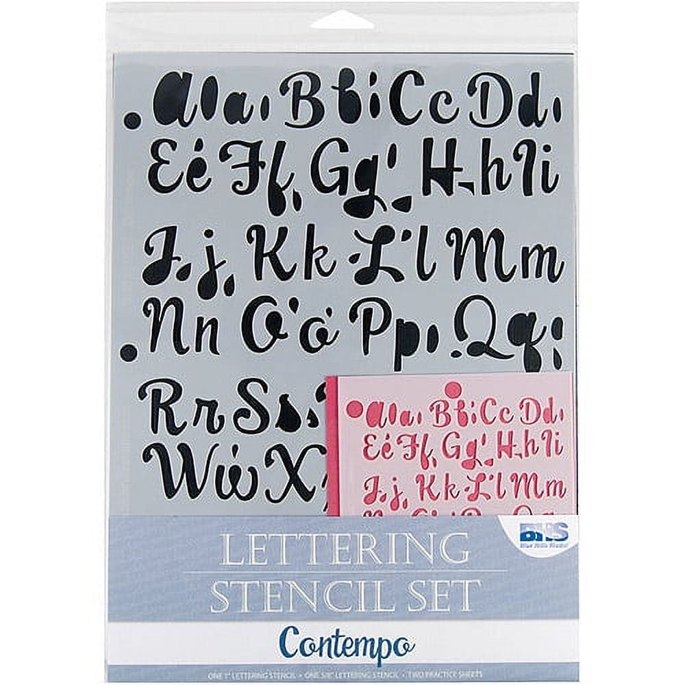 Alvin Lettering Stencil Set Contempo - Walmart.com