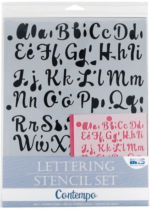 Alvin Lettering Stencil Set Contempo - Walmart.com