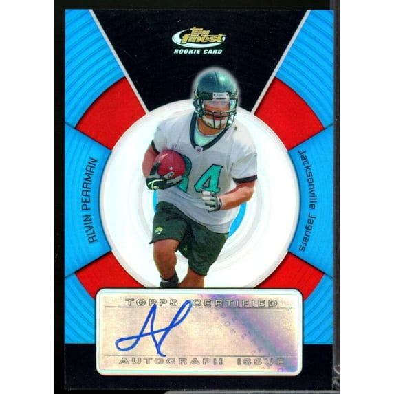 Alvin Pearman Card 2005 Finest Rookie Autograph Blue Refractors #162 ...