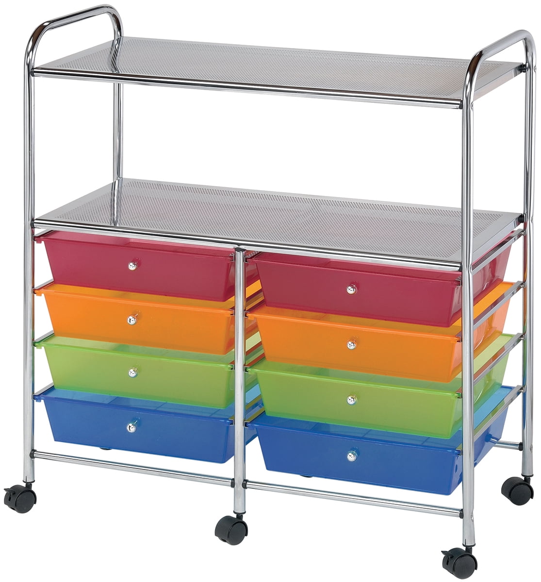 Alvin Storage Cart 8-Drawer (Wide) with 2-Shelf Multi-Colored - Walmart.com