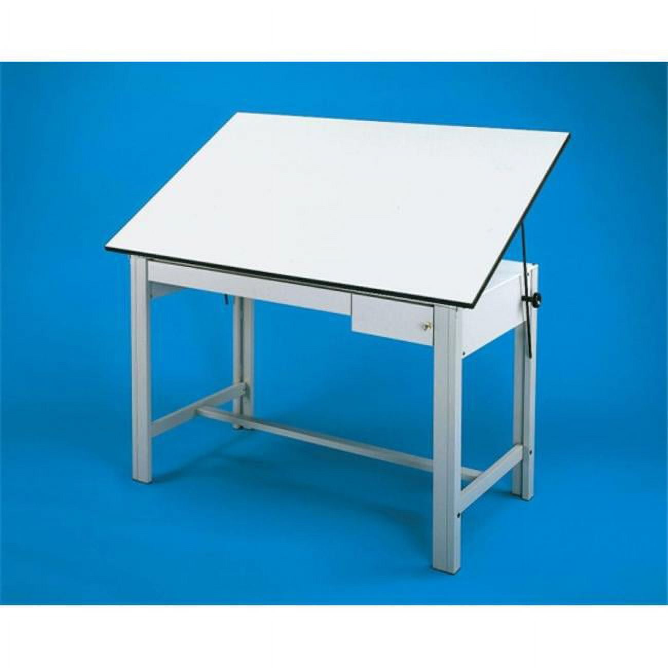Alvin Table Gray Base White Top 37.5" x 72" - Walmart.com