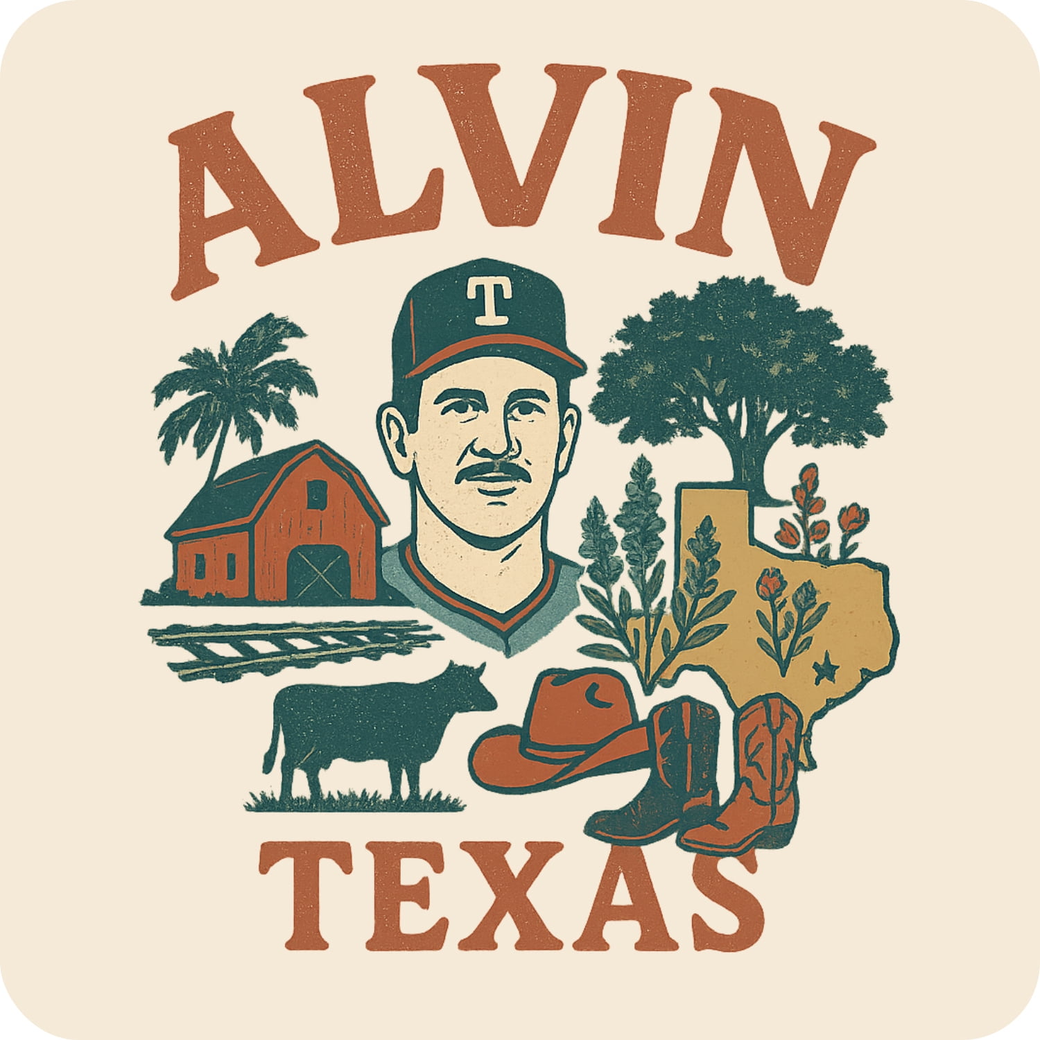 Alvin Texas Keepsakes Souvenir Vinyl Sticker – Destination Travel ...