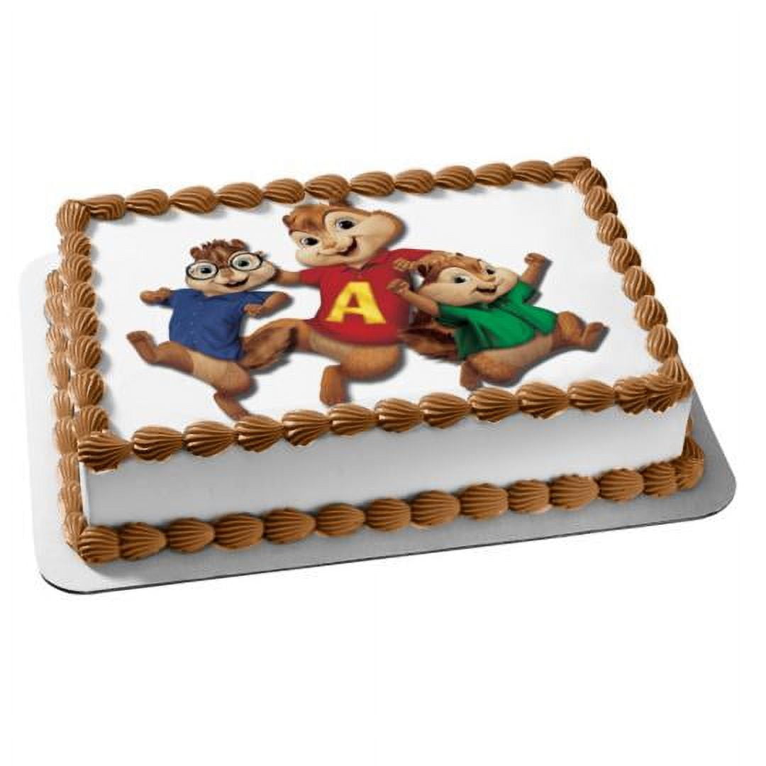A Birthday Place, Alvin and The Chipmunks Cake Topper, Customizable ...