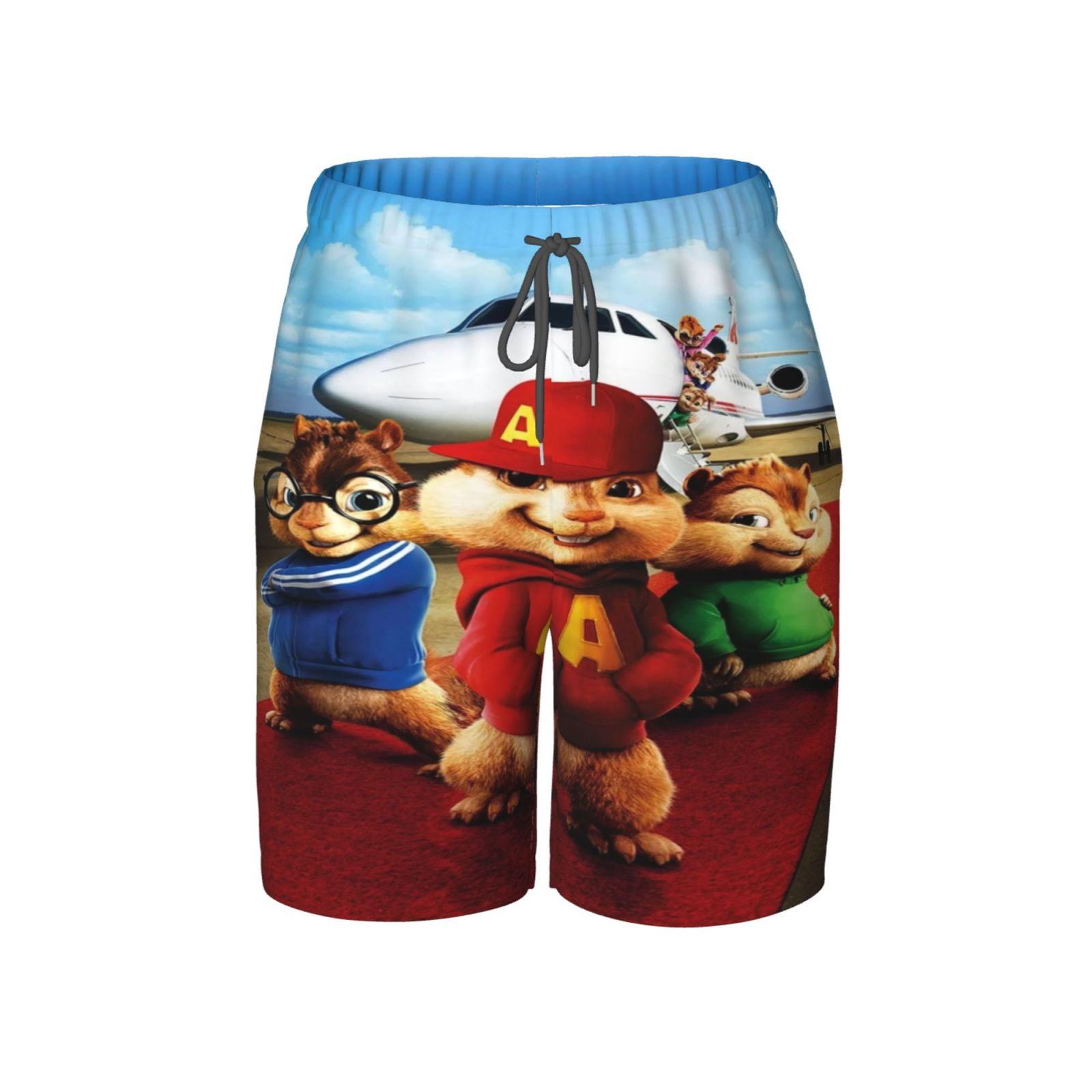 Alvin and the Chipmunks Boy's Swim Trunks Quick Dry Board Shorts Kids Beach Swim Shorts Bathing ...
