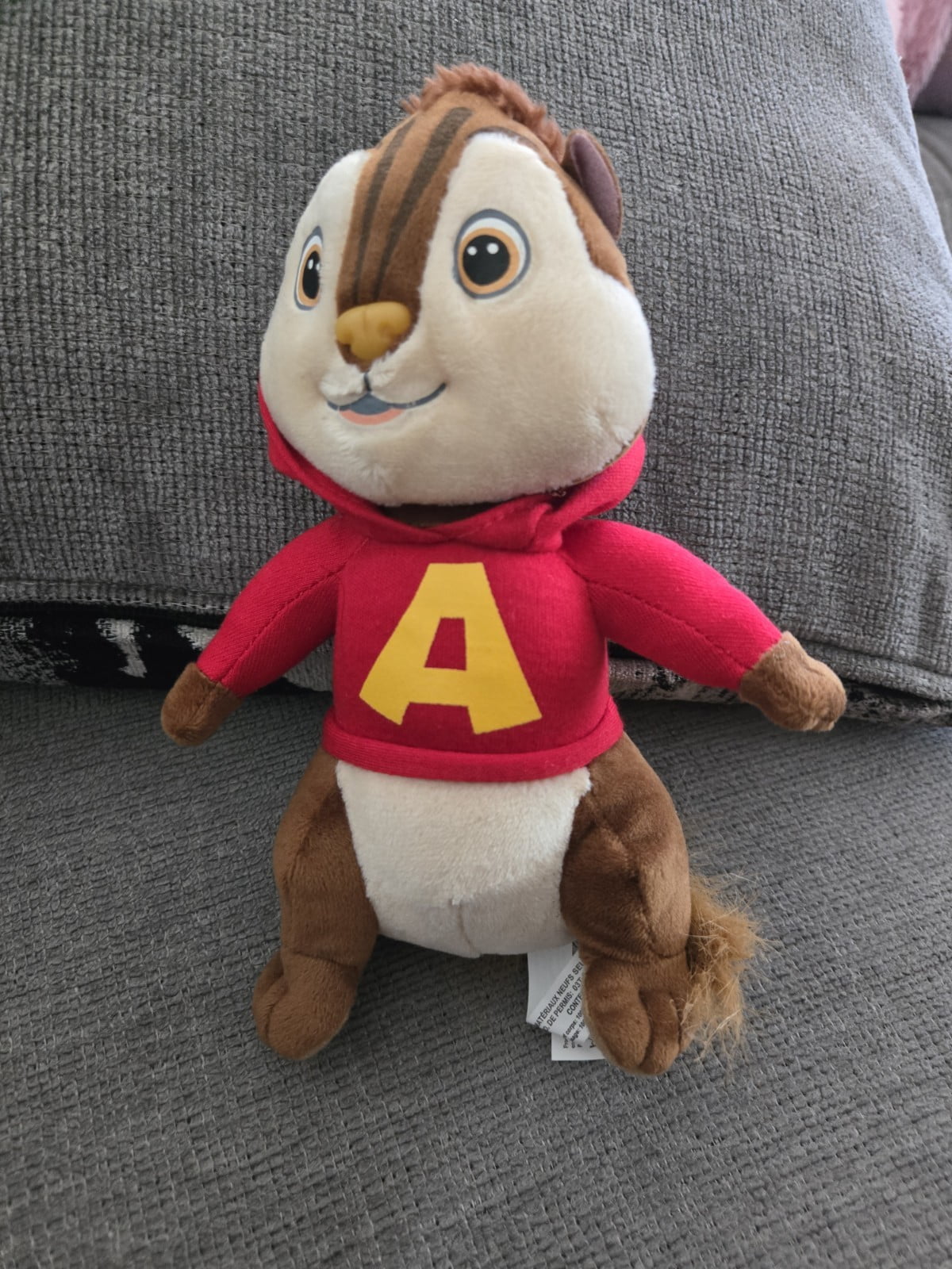 Alvin and the Chipmunks Plush Toy 8” Movie 2011 Red Hoodie 20th Century Fox RARE (BONUS 1 FUN ...