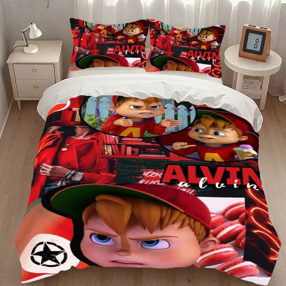 Alvin and the Chipmunks Toddler Bedding Set for Girls Boys Child Sheet ...