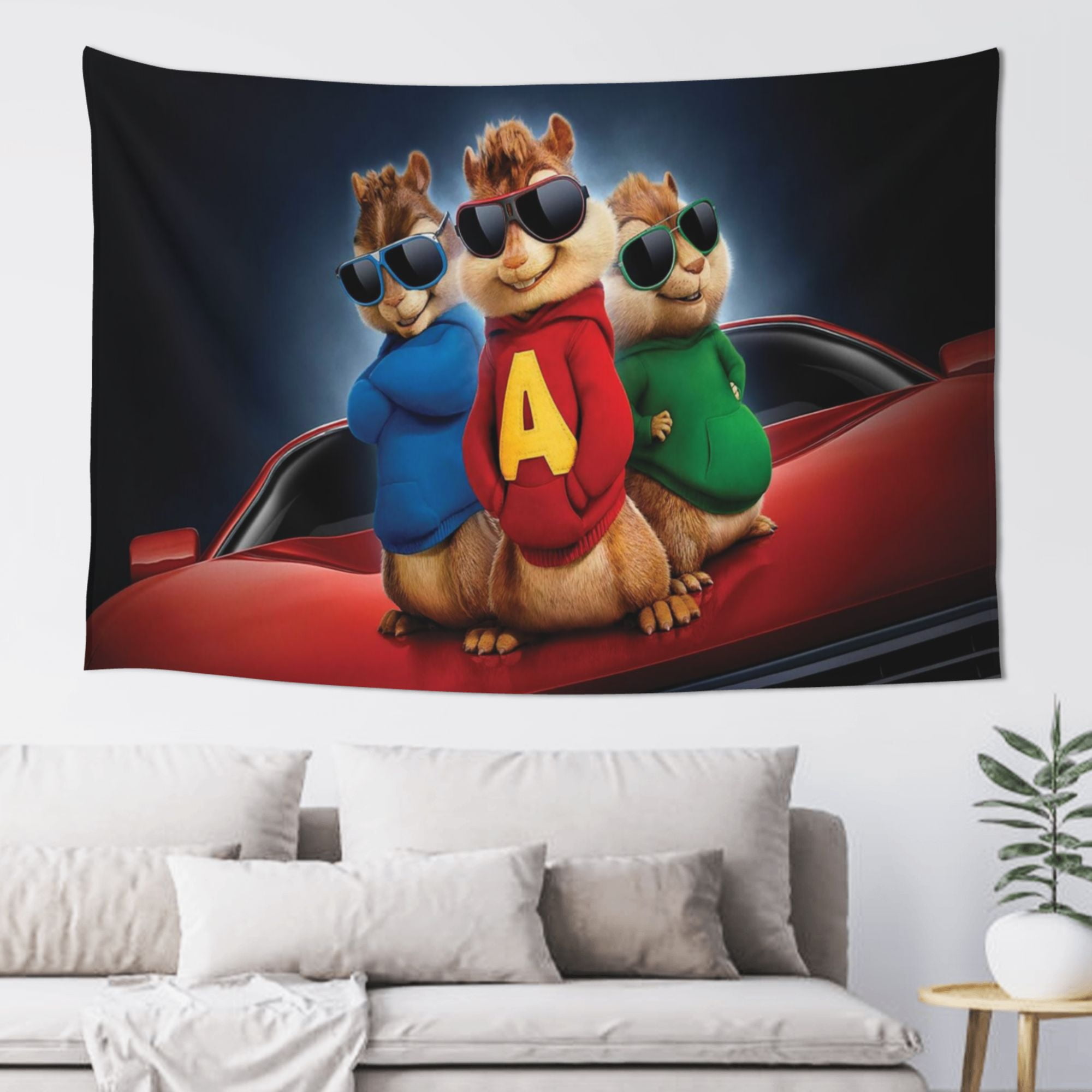 Alvin and the Chipmunks Wall Tapestry Poster for Bedroom Aesthetics ...