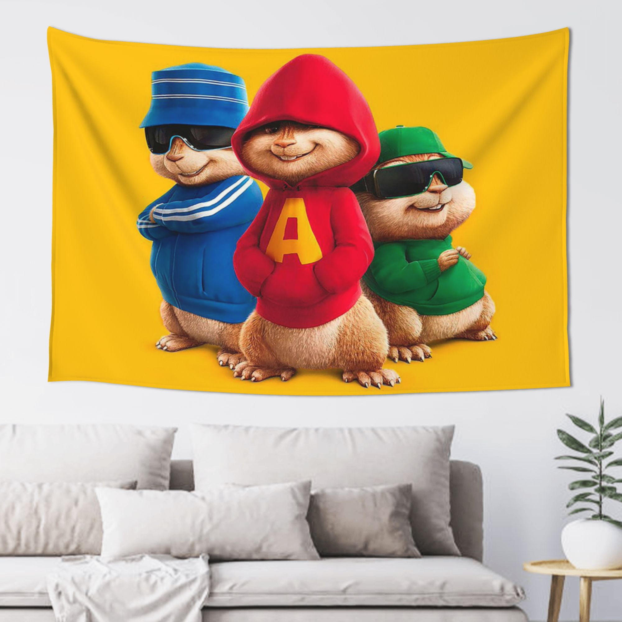 Alvin and the Chipmunks Wall Tapestry Poster for Bedroom Aesthetics ...