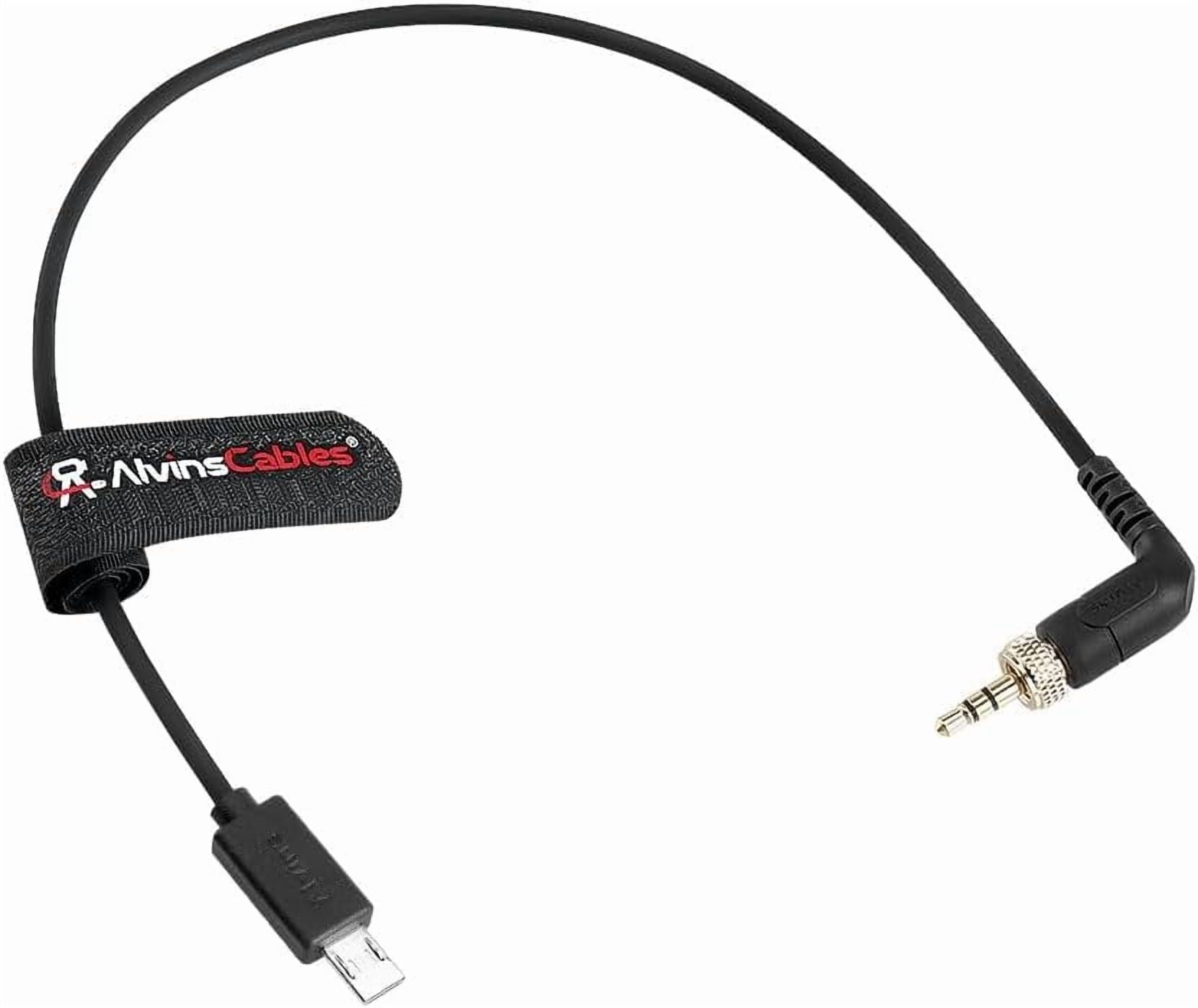 Alvin's Cables Locking 3.5mm TRS to Micro USB Timecode Cable for Sony FX3| FX30| A7S3| A1 Camera ...