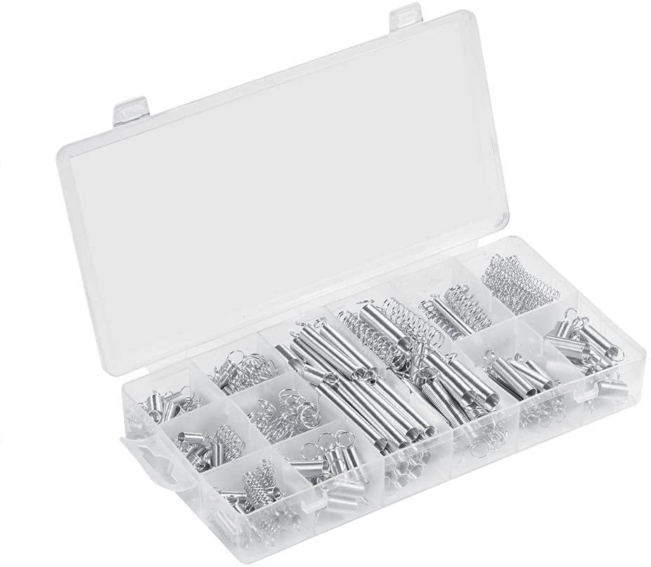 Alvinlite 200Pcs Compression Springs Assortment Kit, 20 Different Sizes ...