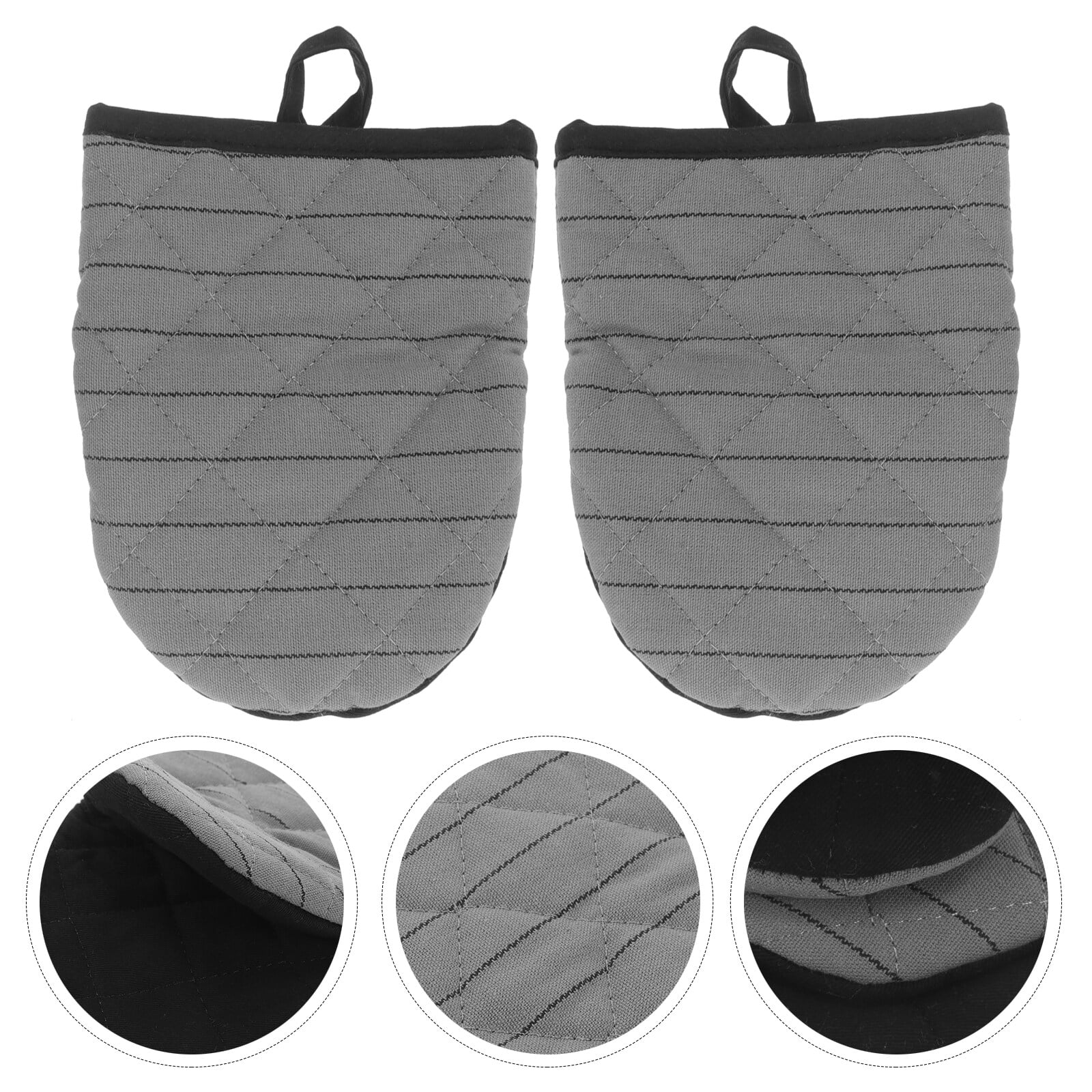 Alvinma 1 Pair of Oven Mitts for Kitchen Heat Resistant Gloves Mitt ...
