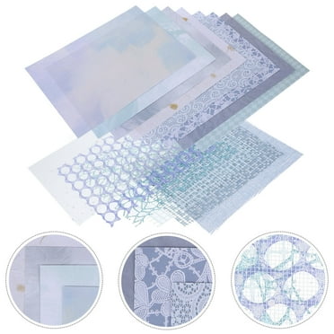QUTETN 10pcs Leaf Design Decorative Craft Paper - Walmart.com