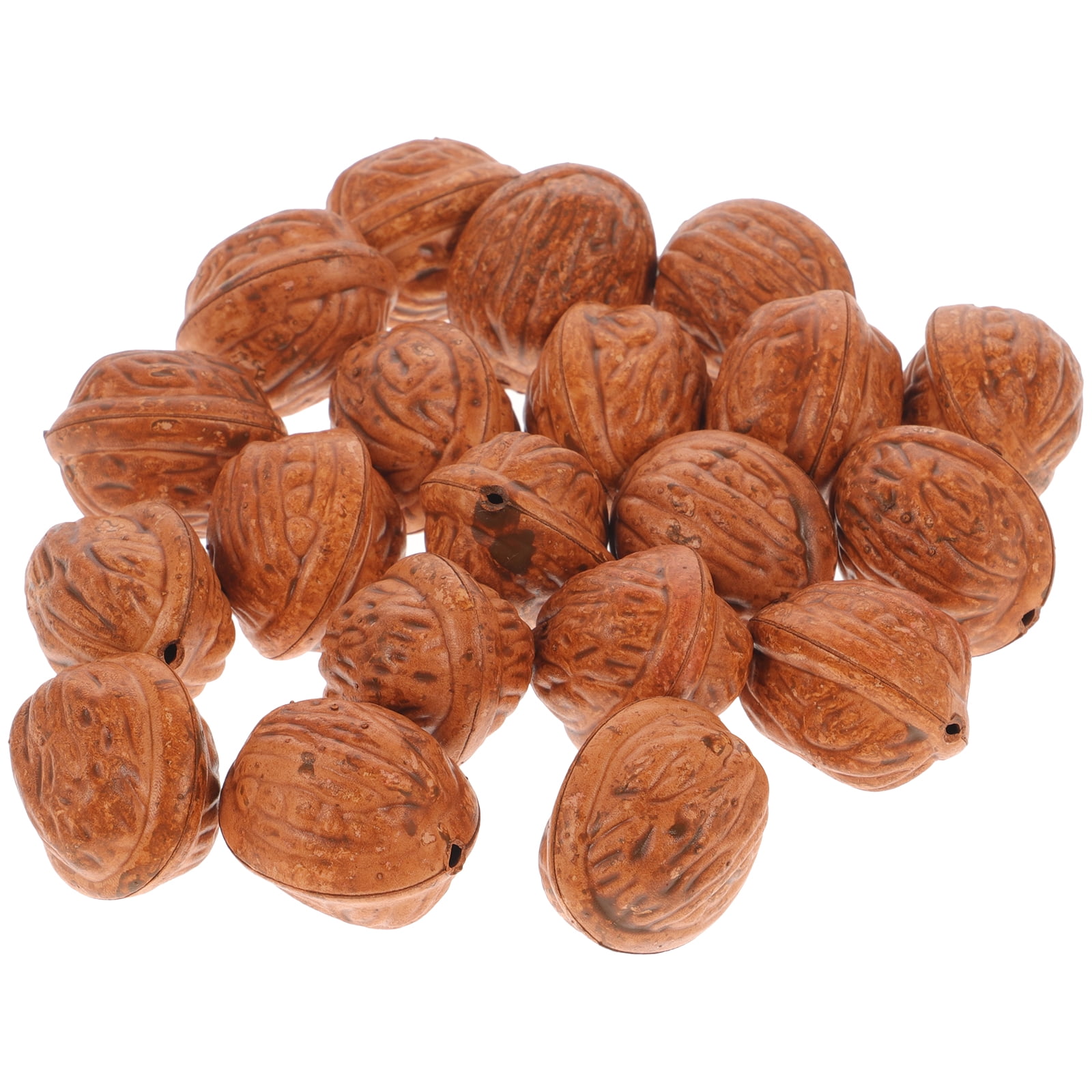 Alvinma 20Pcs Simulation Walnuts Models Lifelike Nut Ornaments ...