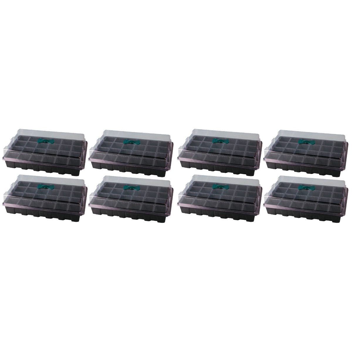 Alvinma 8 Sets 24 Cells Plant Germination Tray Nursery Pots Planter ...