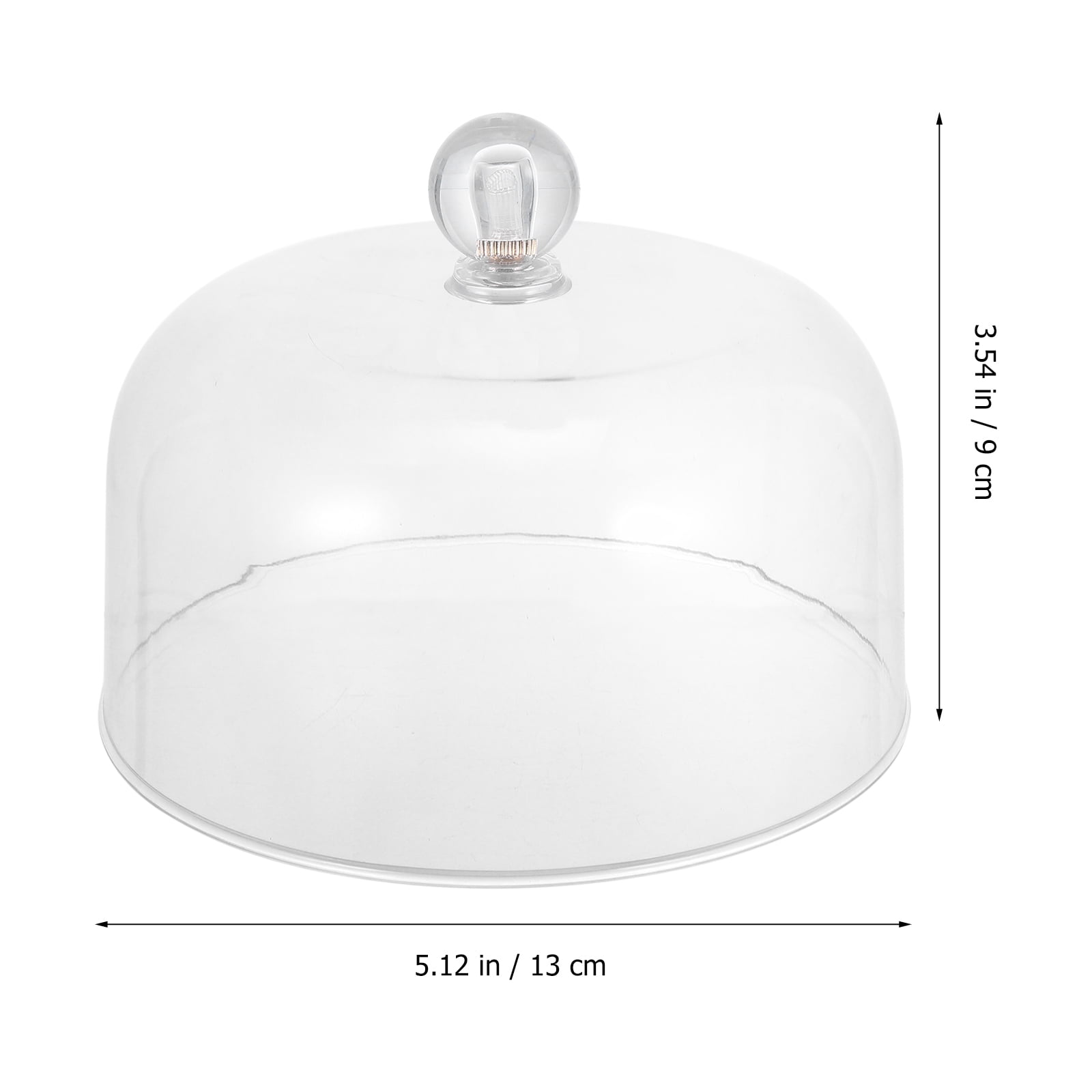 Alvinma Clear Round Cake Dome Cover - Fruit Cupcakes Display Cloche ...