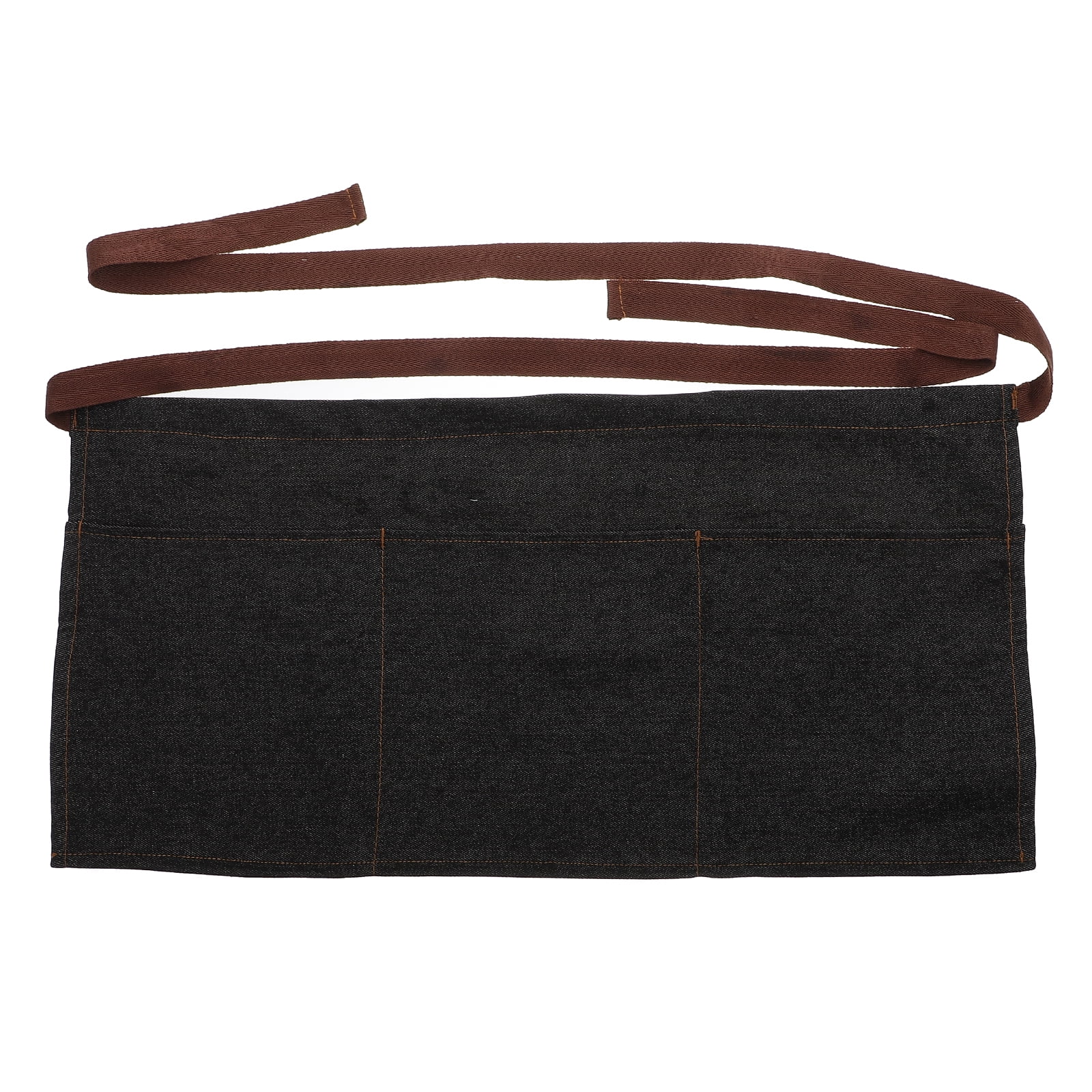 Alvinma Denim Waist Apron Short Serving Aprons with 3 Pockets Half ...