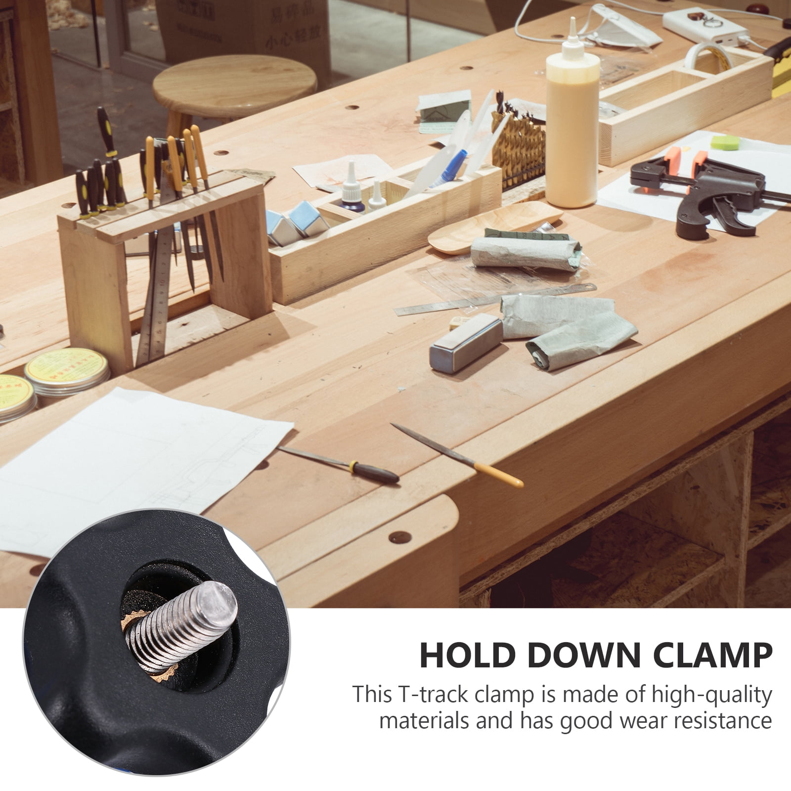 Raindrops Blue T-Track Clamp for Woodworking with High Clamping Force ...