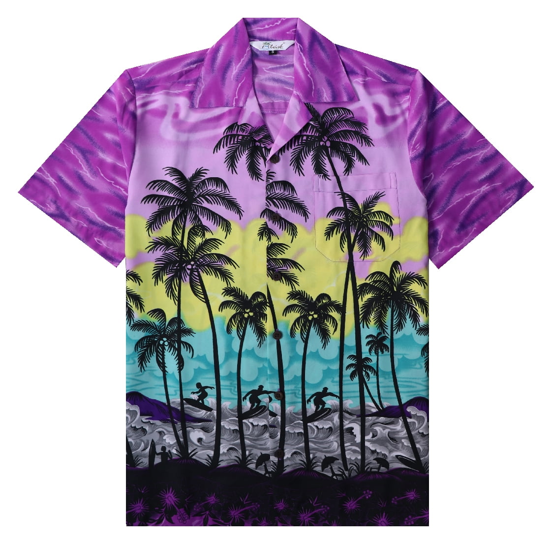 Alvish Hawaiian Shirts for Men with Print-aligned Front Pocket ...