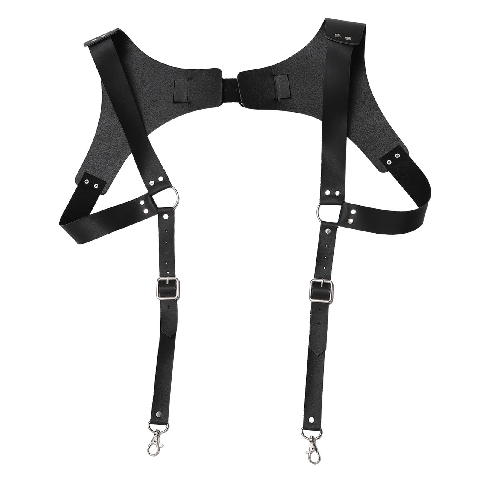 Alvivi Braided Leather H-back Suspenders in Vintage Style Medieval ...