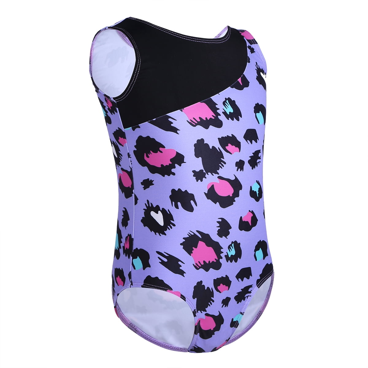 Alvivi Girls Athletic Unitard Gymnastic Leotard Leopard Printed Ballet ...