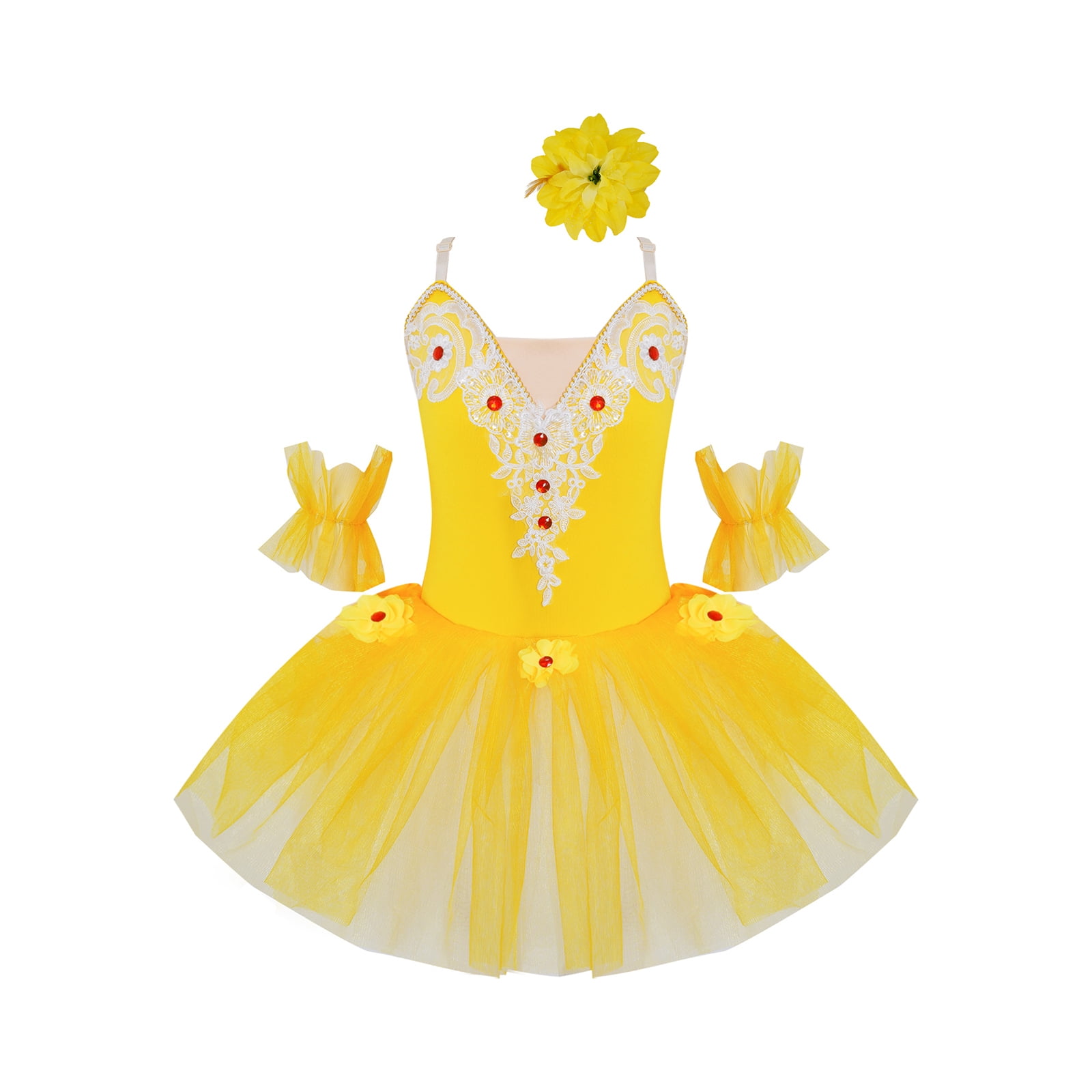 Alvivi Girls Ballet Dance Skirted Leotards Ballerina Costumes with ...
