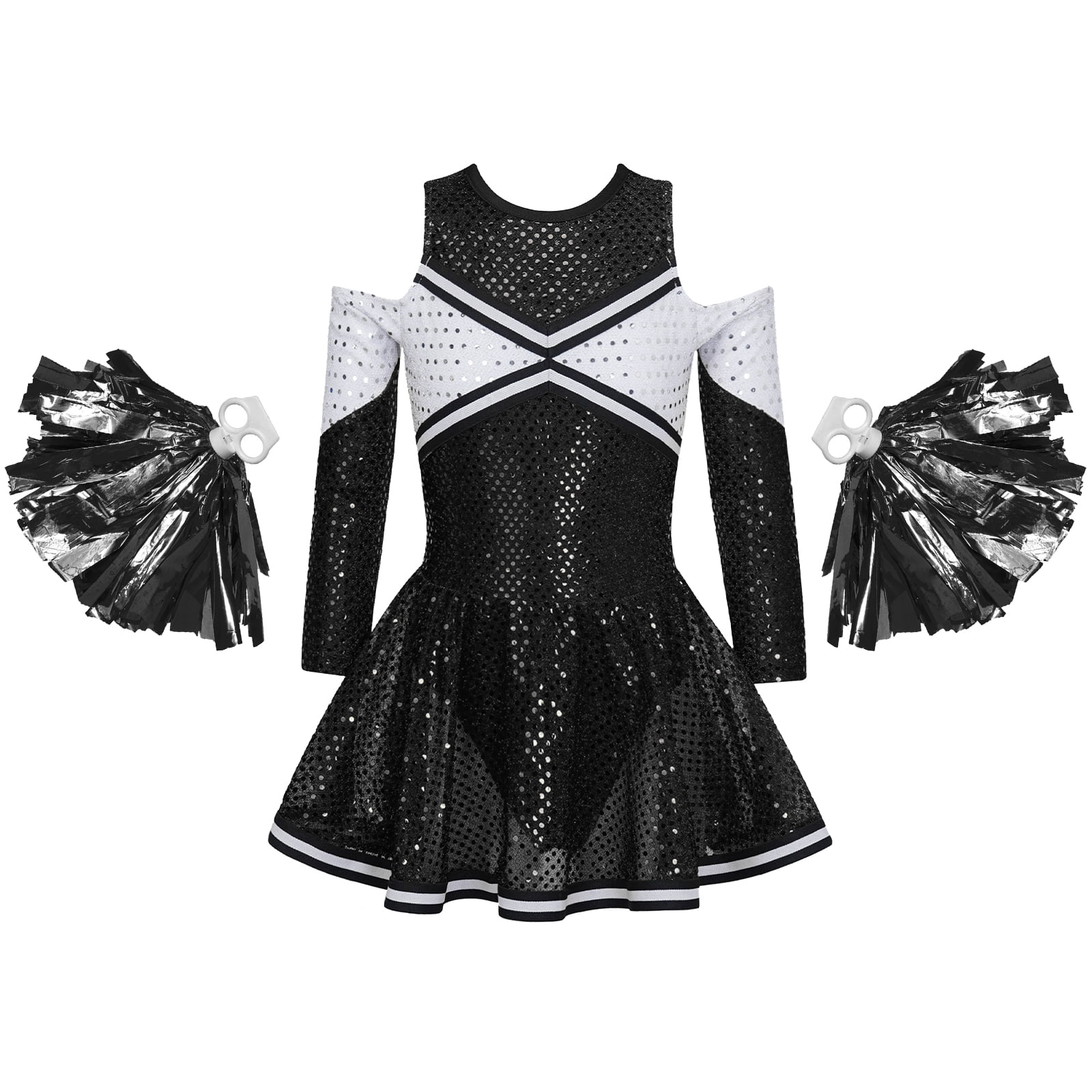Alvivi Girls Cheerleading Outfit High School Carnival Competition ...