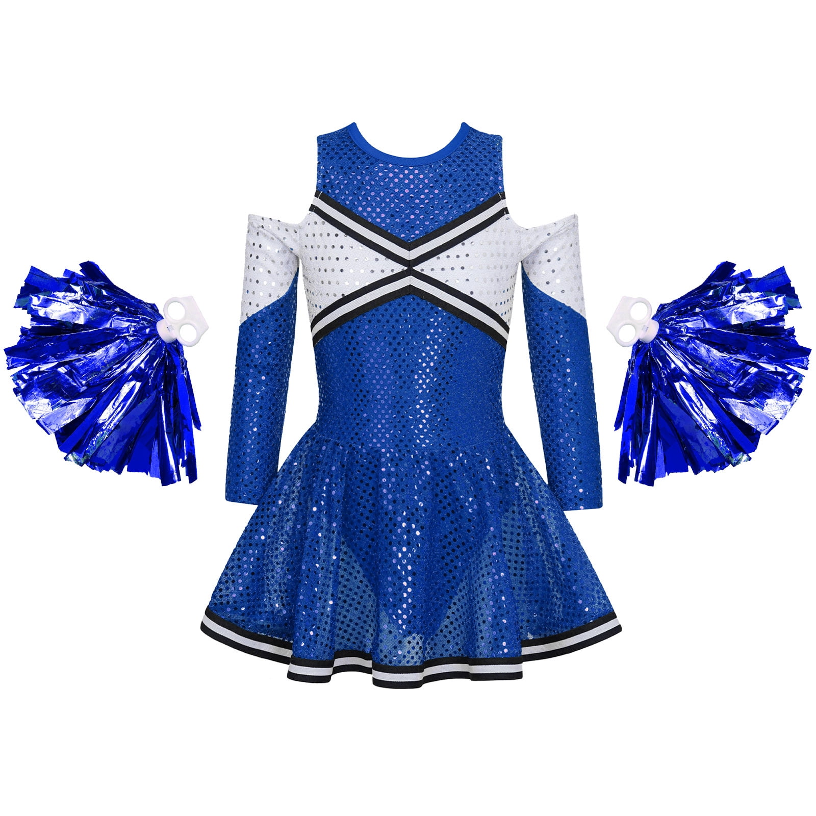 Alvivi Girls Cheerleading Outfit High School Carnival Competition ...