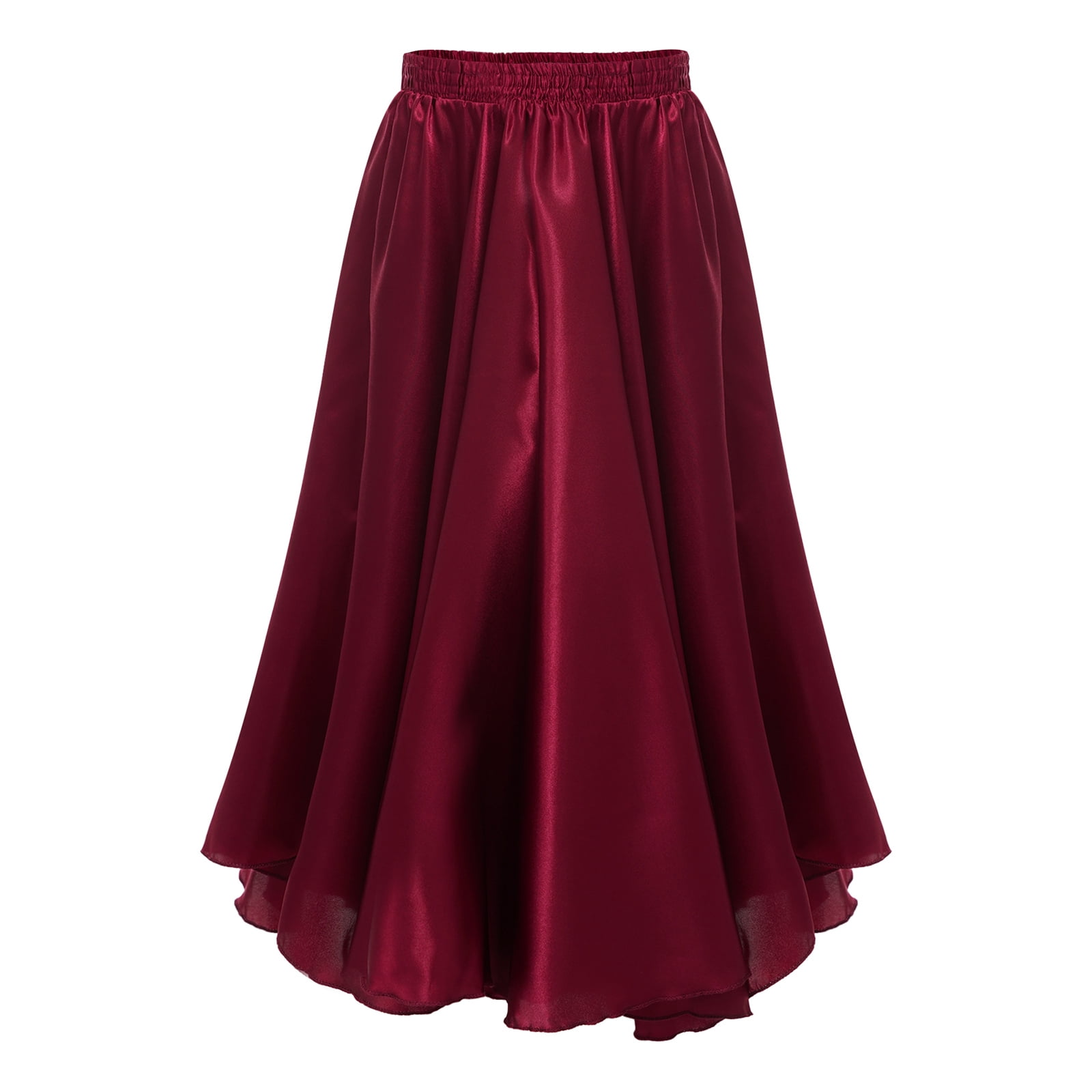 Alvivi Girls Long Full Circle Dance Skirt Gypsy Latin Spanish Flamenco ...
