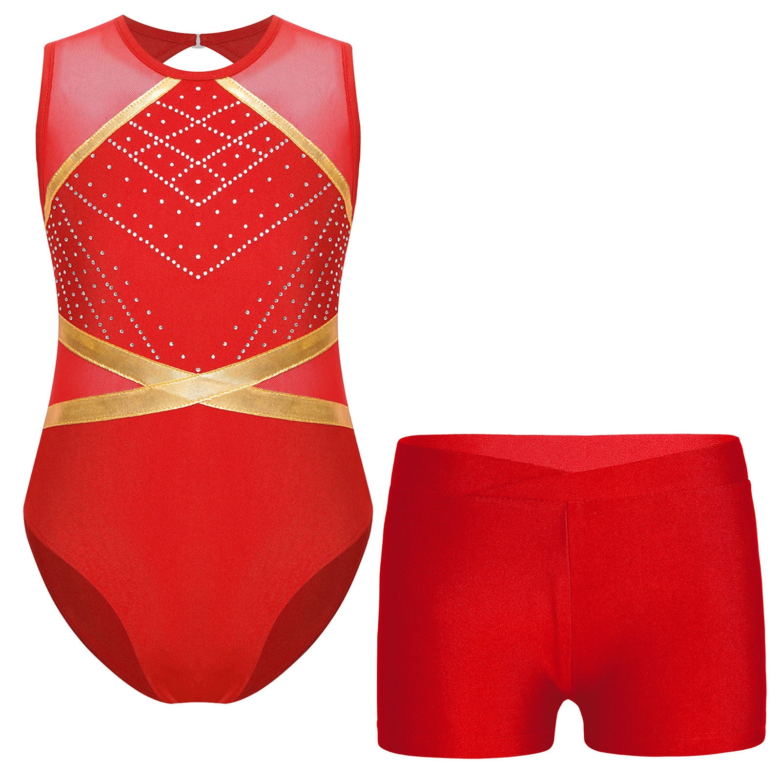 Alvivi Gymnastics Leotards for Girls Sparkle Ballet Dance Bodysuit ...