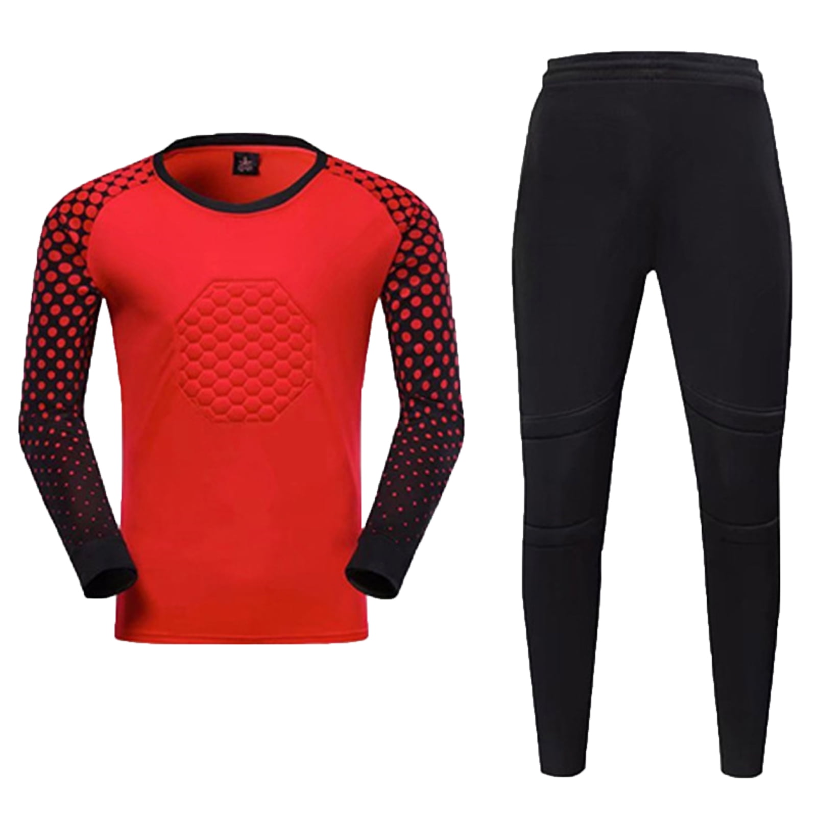 Alvivi Kids Boys Color Block Goalkeeper Outfit Football Uniform T-shirt ...