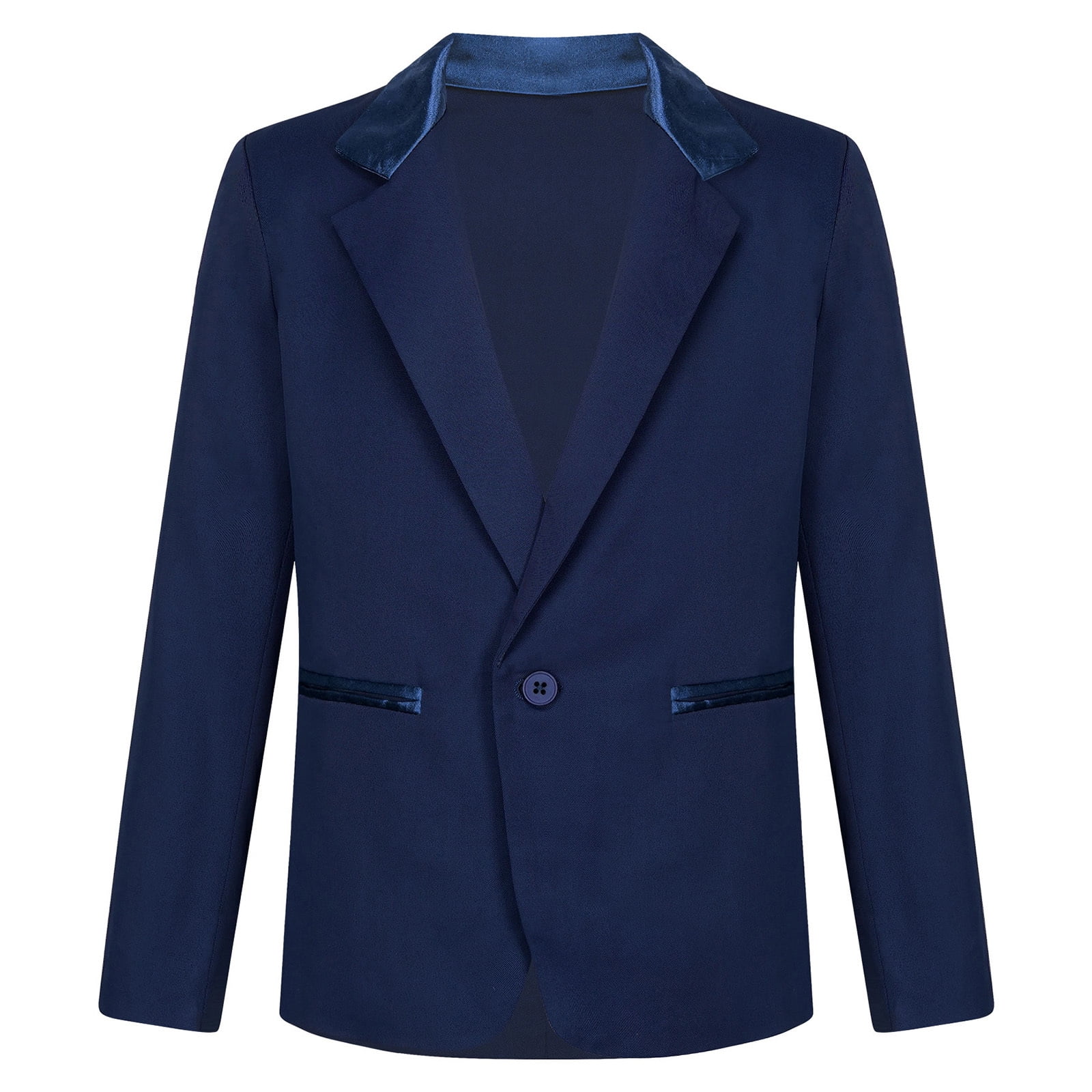 Alvivi Kids Boys Long Sleeve Gentleman Jacket Button Down Notch Lapel ...